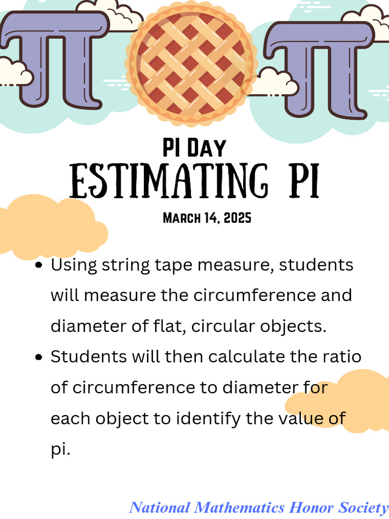 Estimating PI - NMHS PDF | PDF