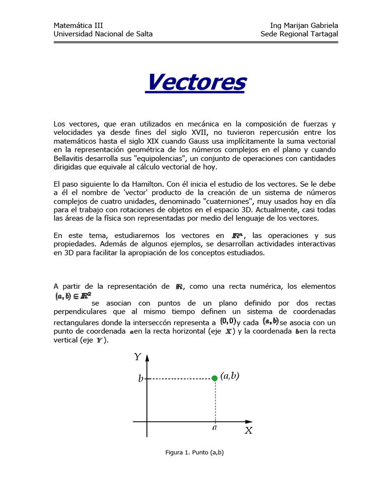 Vectores | PDF | Vector Euclidiano | Espacio vectorial
