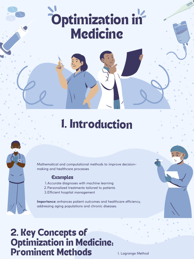 Optimization Techniques in Healthcare | PDF | Mathematical Optimization ...