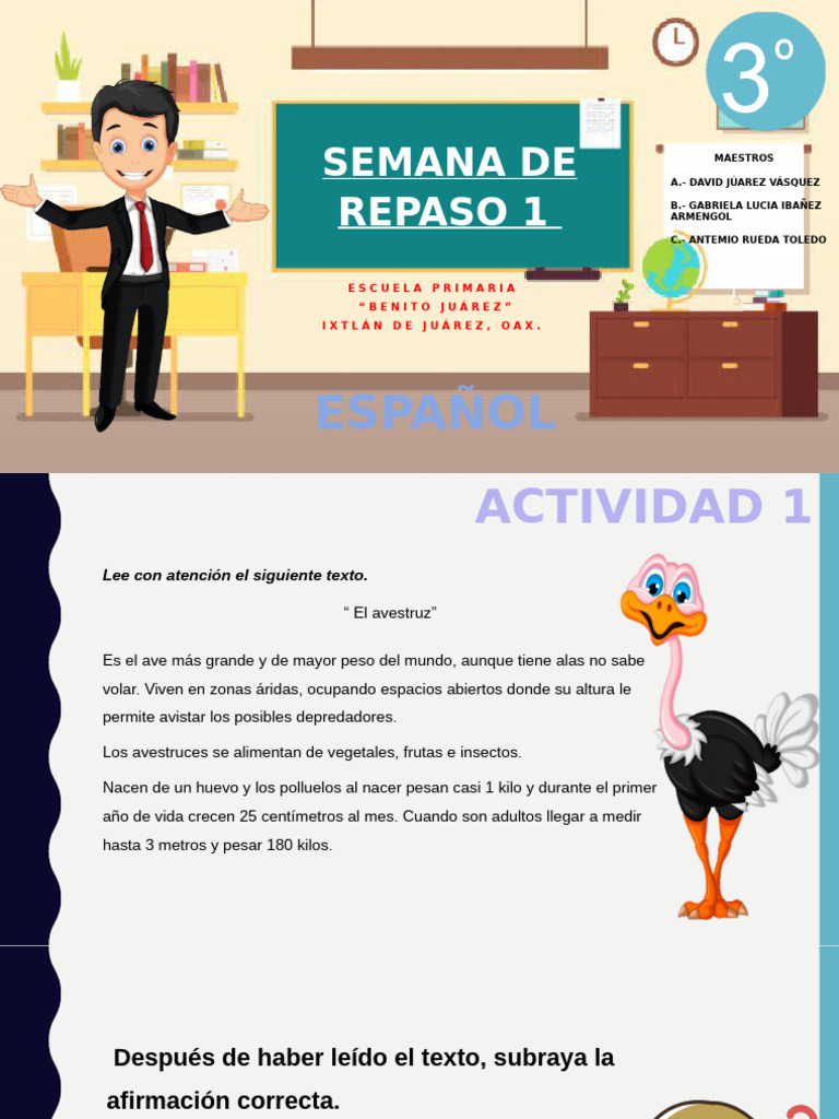 Semana 1 Español | PDF