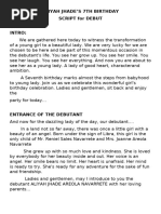 7th Birthday Program | PDF | Birthdays | Psychological Concepts