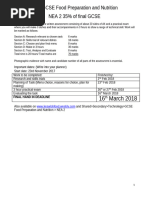 NEA 2 - Practical Skills | PDF | Breads | Cooking