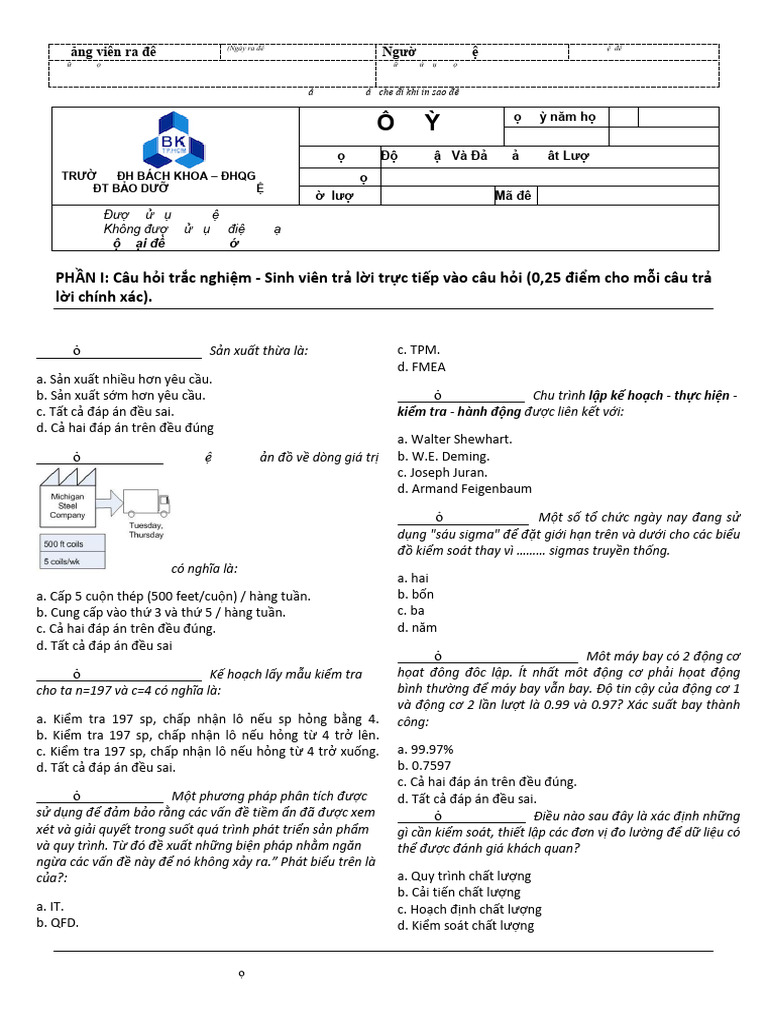 Dethi-DoTinCay-DamBaoChatLuong-HK201-70phut | PDF