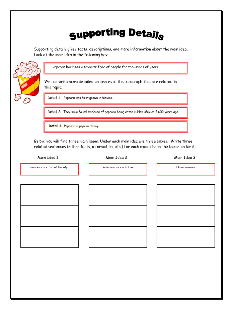 Understanding Supporting Details | PDF