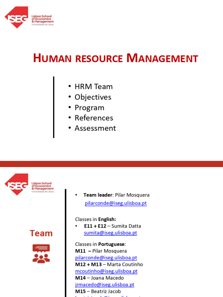 HRM - Syllabus - 2024-2025 Fenix | PDF | Human Resource Management ...