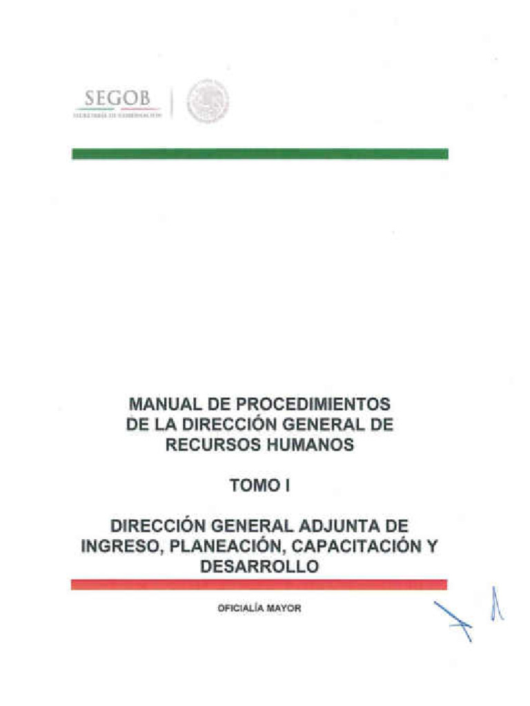 Manual de Procedimientos de La Direccion General de Recursos Humanos | PDF | Planificación ...