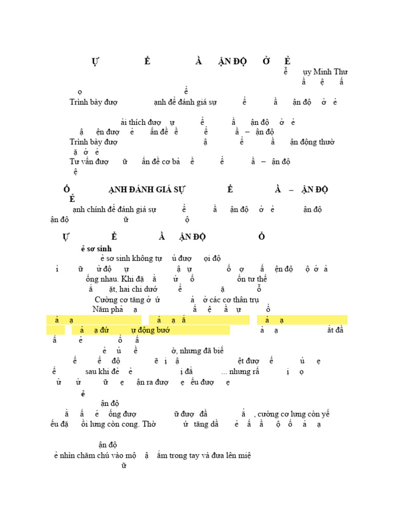 2a. (text) Sự phát triển tâm thần, vận động | PDF