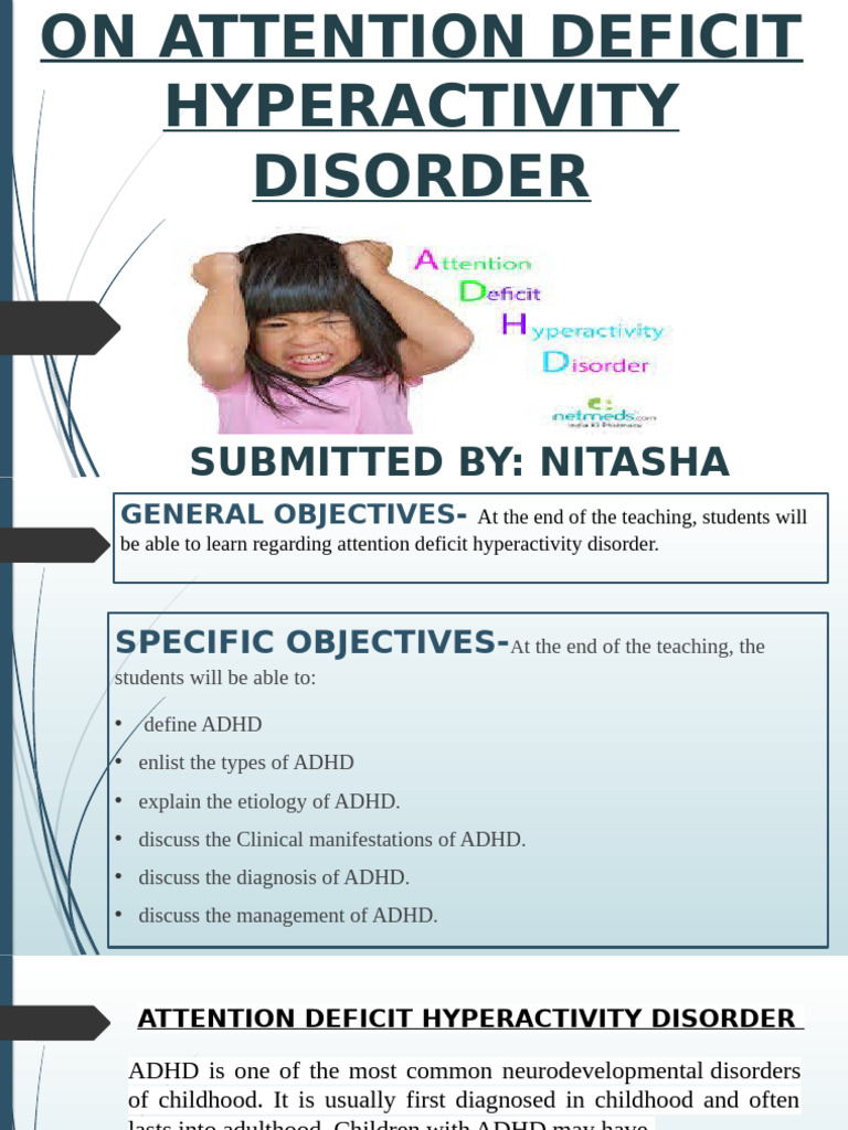 Adhd | PDF | Attention Deficit Hyperactivity Disorder | Behavioural ...