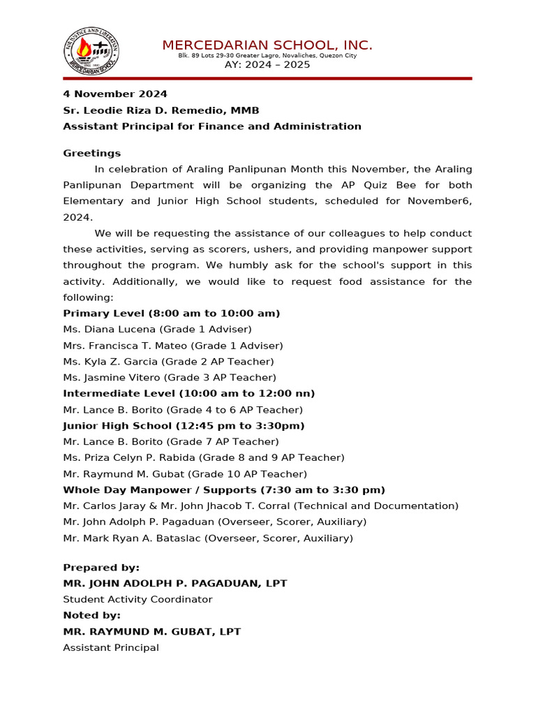 Ap Month - Request | PDF