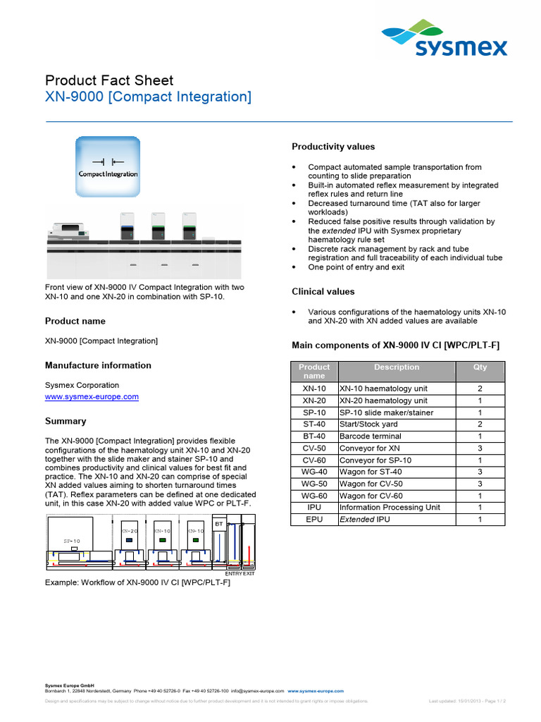 XN-9000 Compact Integration | PDF | Computing