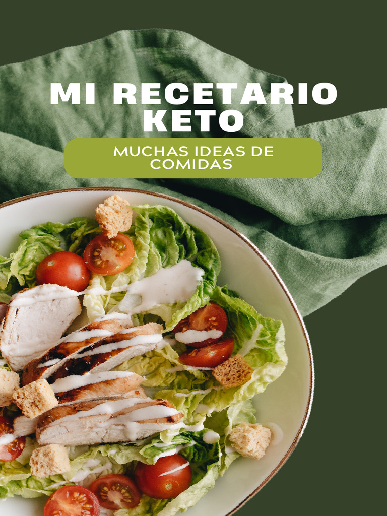 Recetas Keto: Muffins, Canelones y Más | PDF | ensalada | Pizza