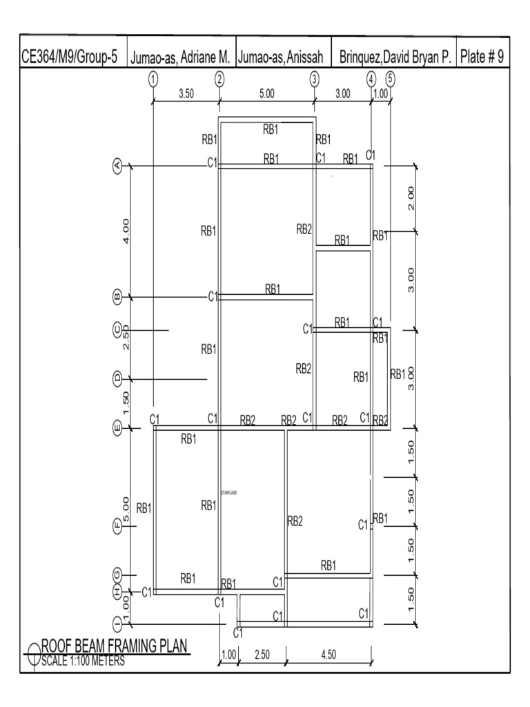 Roof Beam Framing Plan-plate 9 (3) | PDF