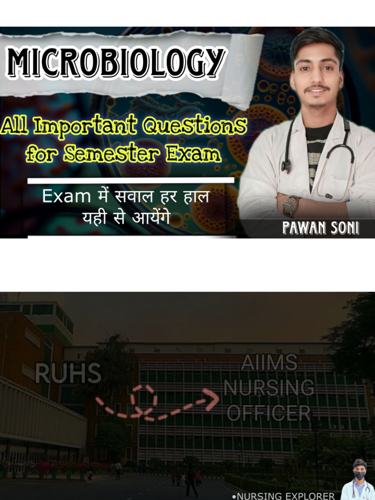 Microbiology Important Questions For Semester Exam | PDF