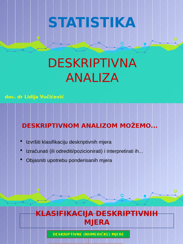 Deskriptivna analiza 2 | PDF