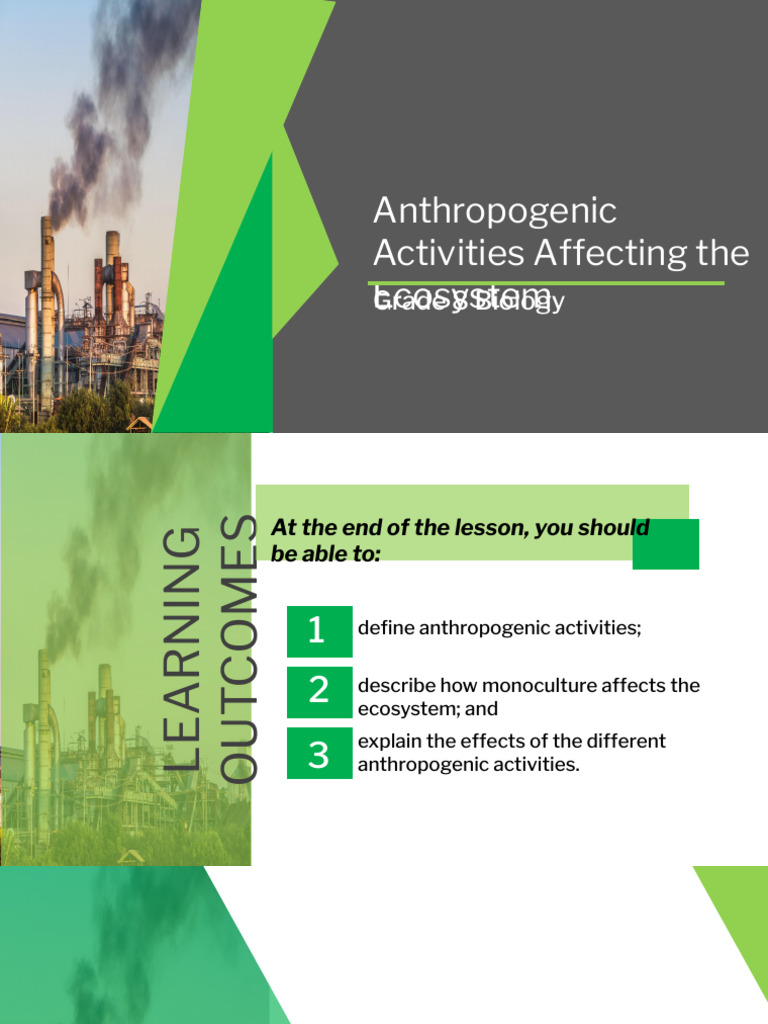 ST Grade 8 Bio Lesson 12 | PDF | Human Impact On The Environment ...