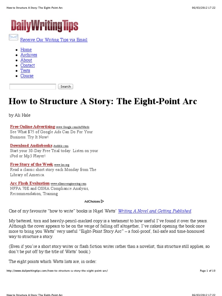 How To Structure A Story: The Eight-Point Arc | PDF | Books