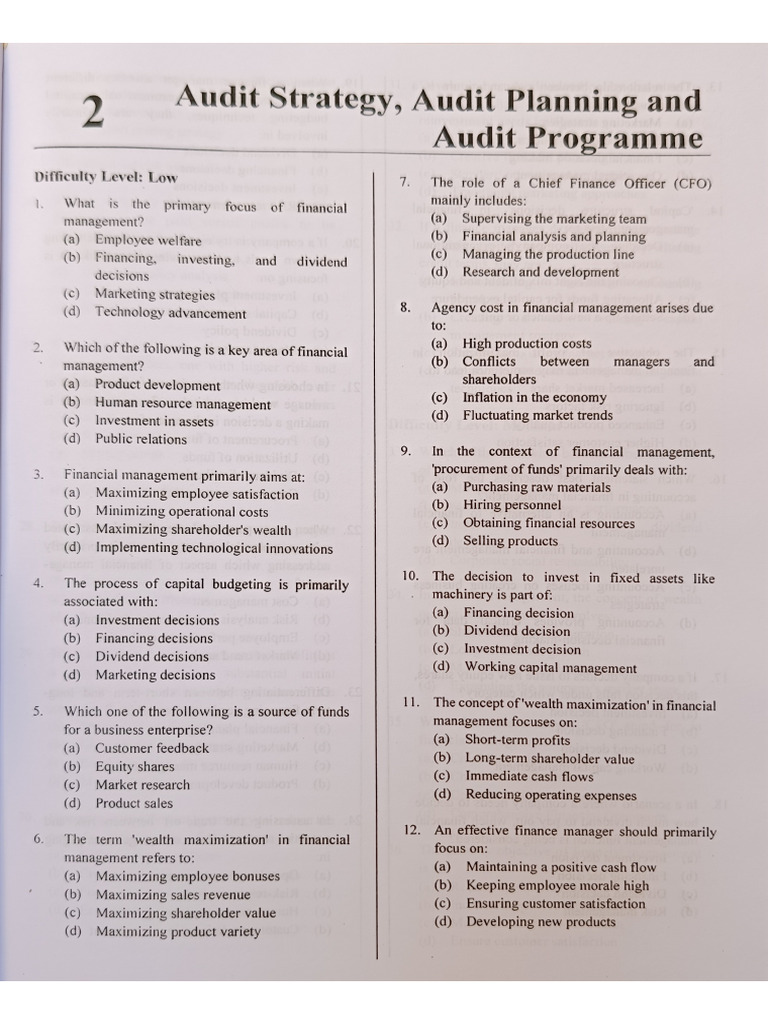 Audit Strategy, Audit Planning and Audit Programme - 35709659 | PDF