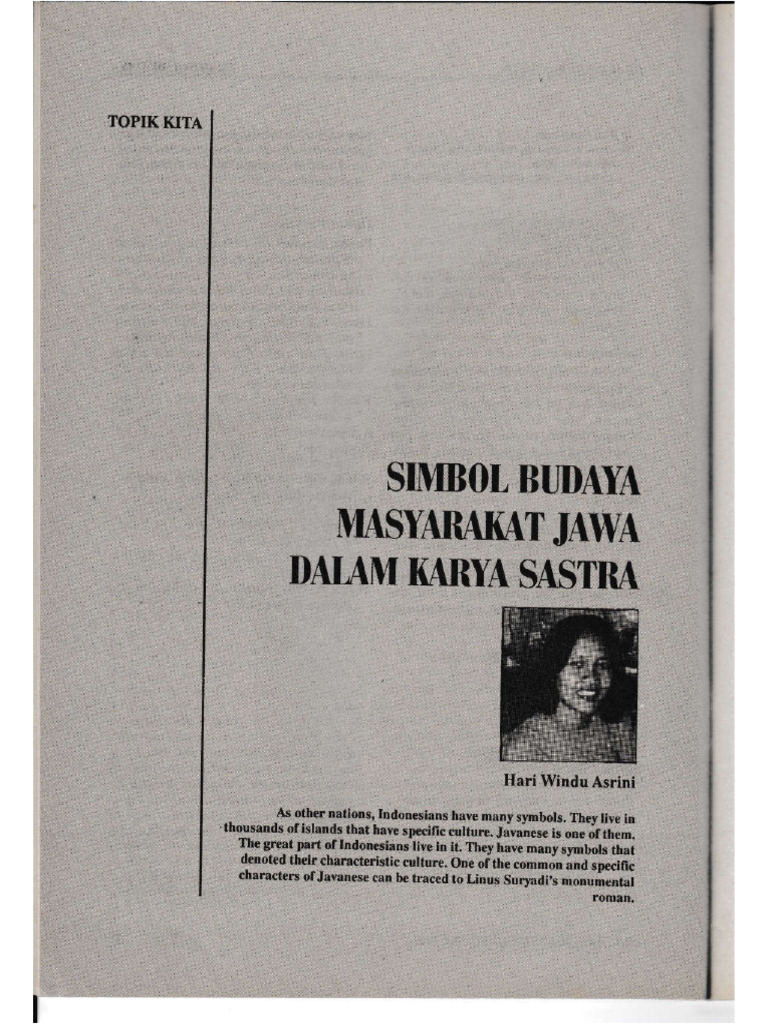 Simbol Budaya Masyarakat Jawa Dalam Kary 33ddba2d | PDF