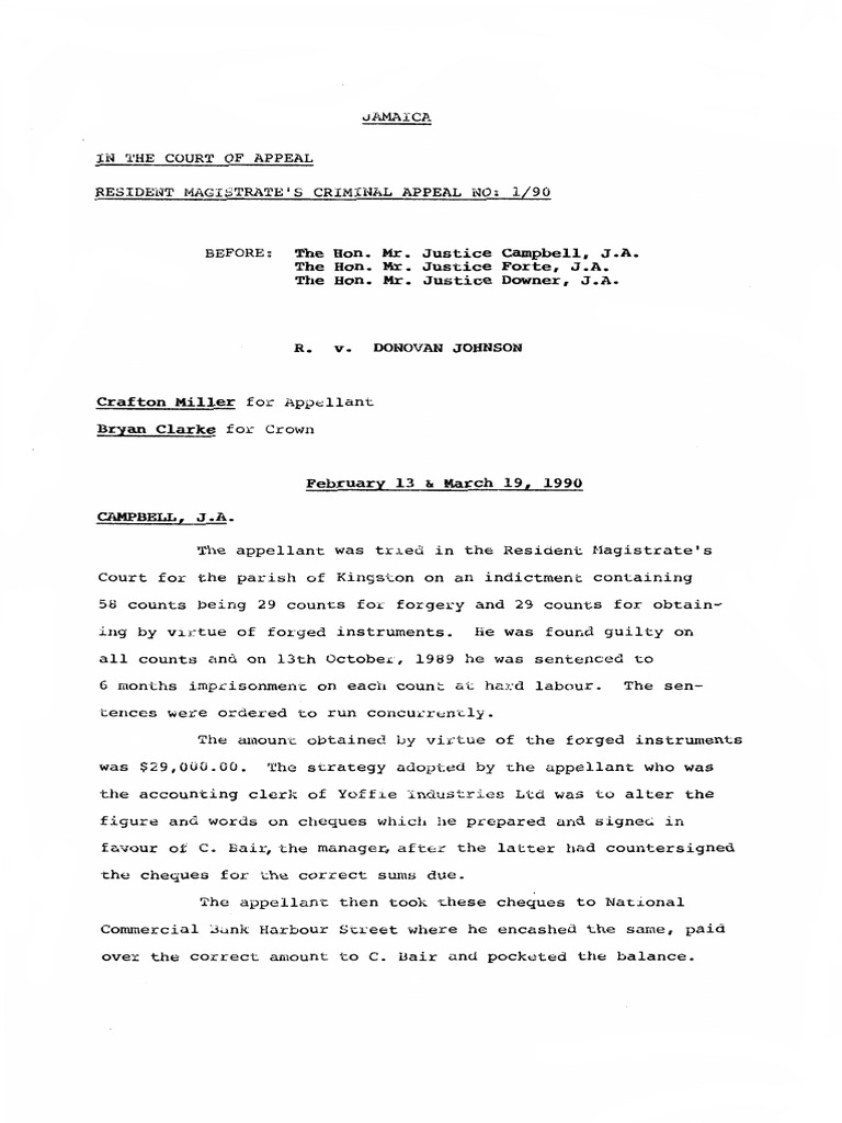 R V Johnson, Donovan | PDF