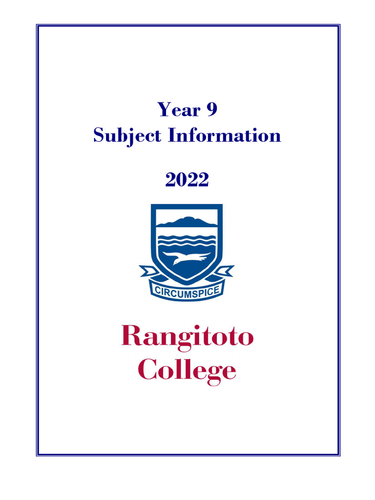 Y9 Student Handbook 2022 V4 | PDF | Curriculum | English As A Second Or ...