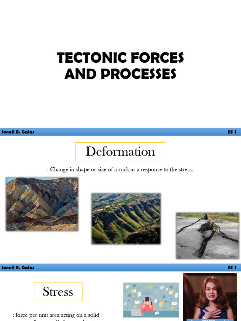 Tectonic Forces: Stress and Deformation | PDF | Deformation ...