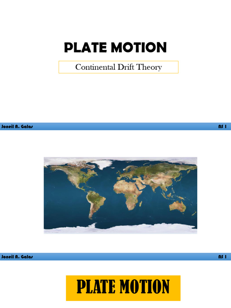 Lesson 12.1 - Continental Drift Theory | PDF | Plate Tectonics | Earth ...