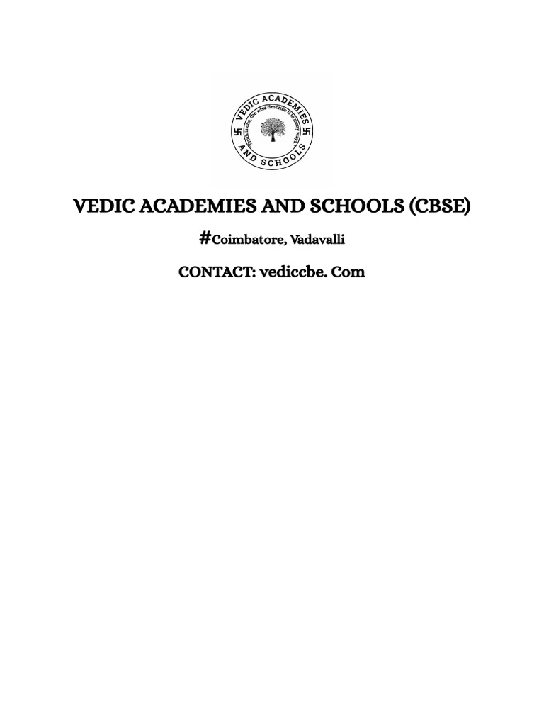 Vedic Academies and Schools (Cbse) | PDF