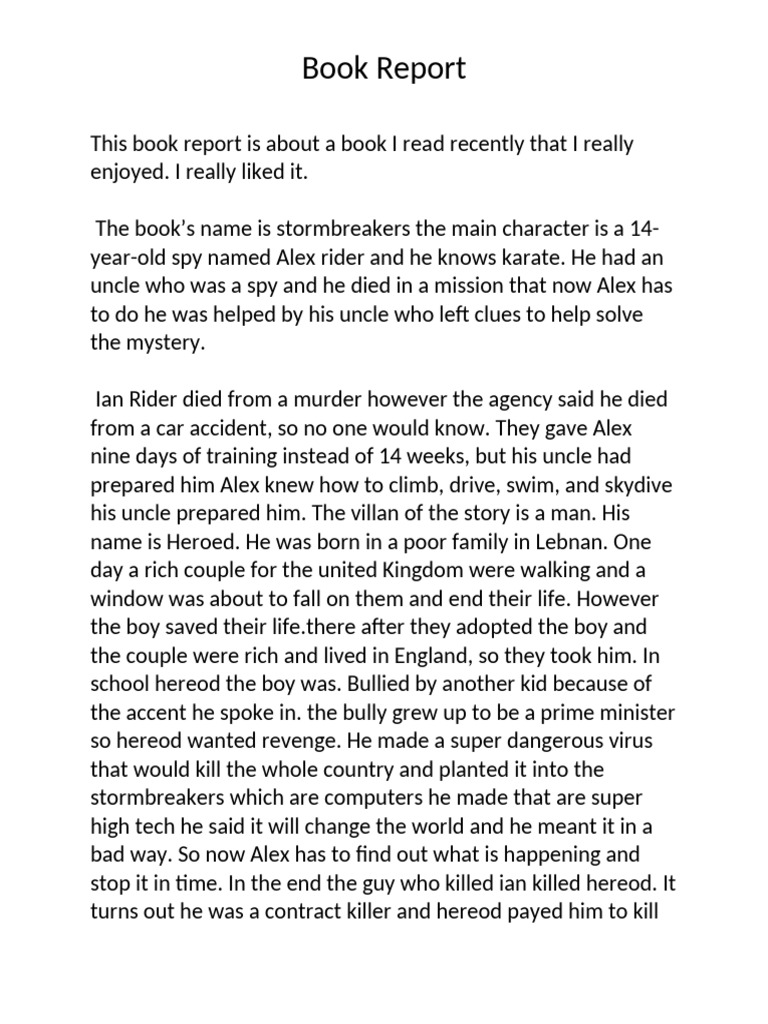 Book Report | PDF