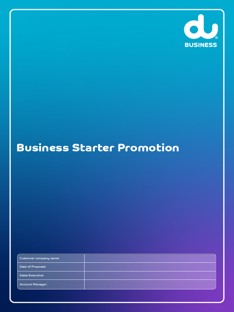 F34 JUL 24 Du Business Starter Application Form BTL Eng Fillable | PDF ...
