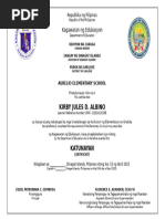 Kindergarten Certificate Template | PDF | Philippines