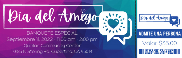 Ticket para El Dia Del Amigo-Frente | PDF