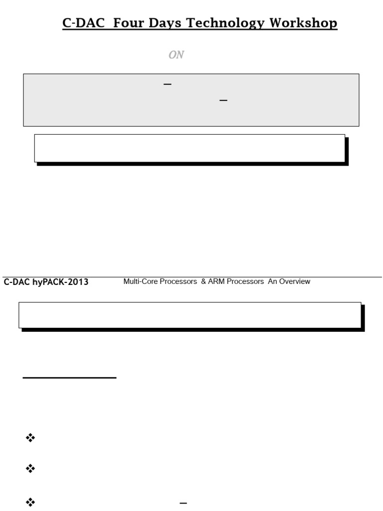 Hypack Arm Overview | PDF | Thread (Computing) | Multi Core Processor