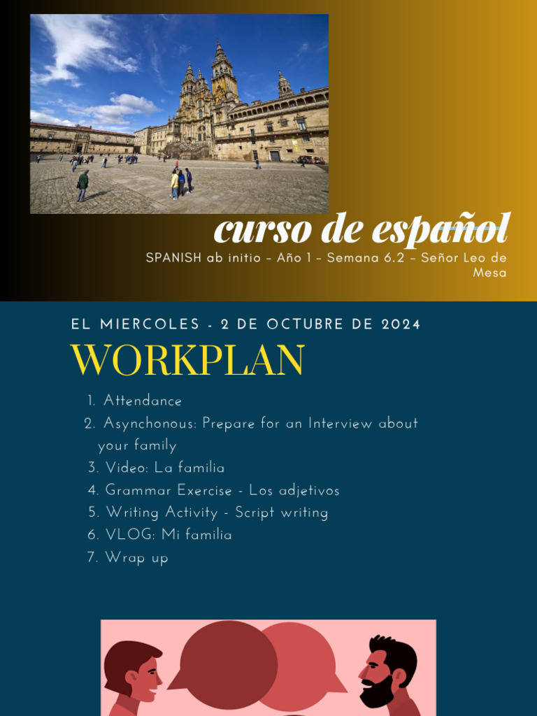 IB SPANISH Ab Initio - Year 1 - Week 6 Oct 2 | PDF