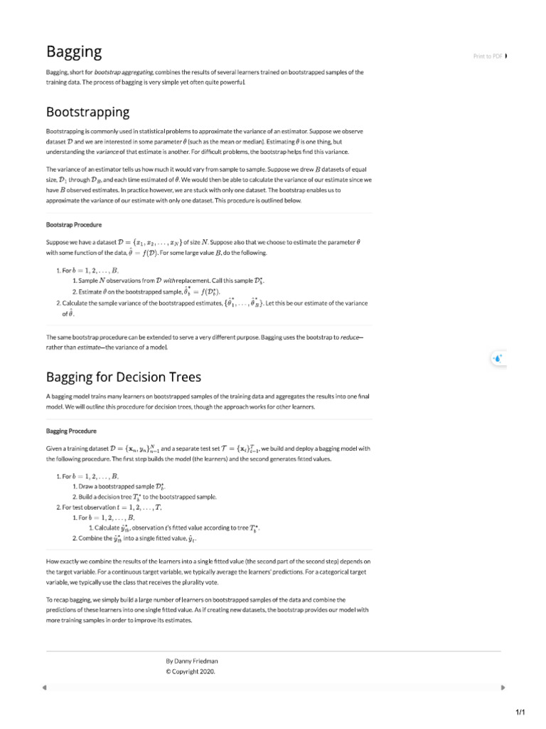 Bagging | PDF
