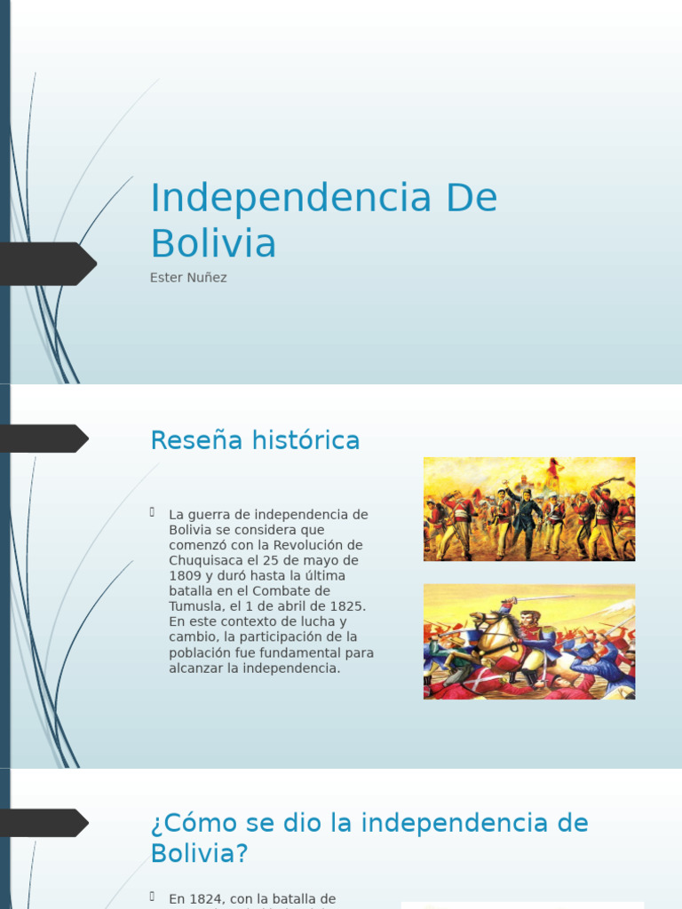 Independencia de Bolivia | PDF