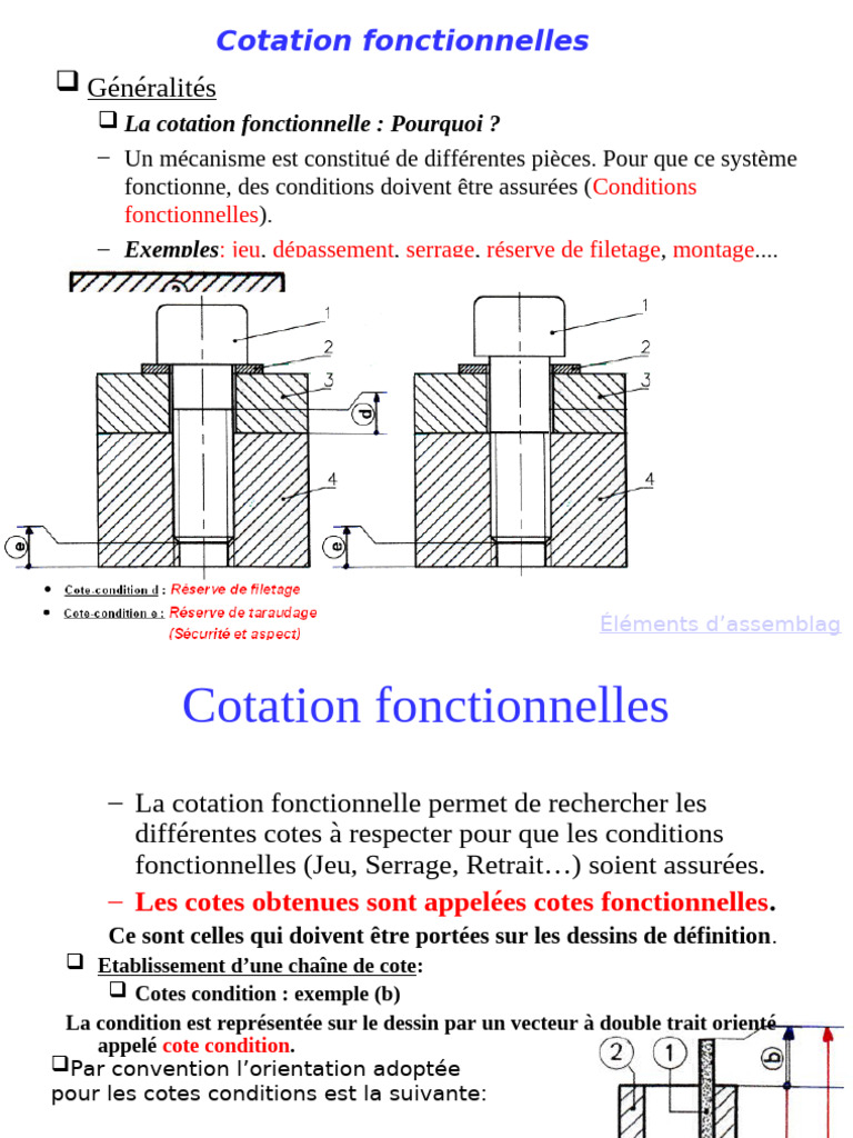 Cotation fonctionnelle des mécanismes | PDF | Machine | Ingénierie ...