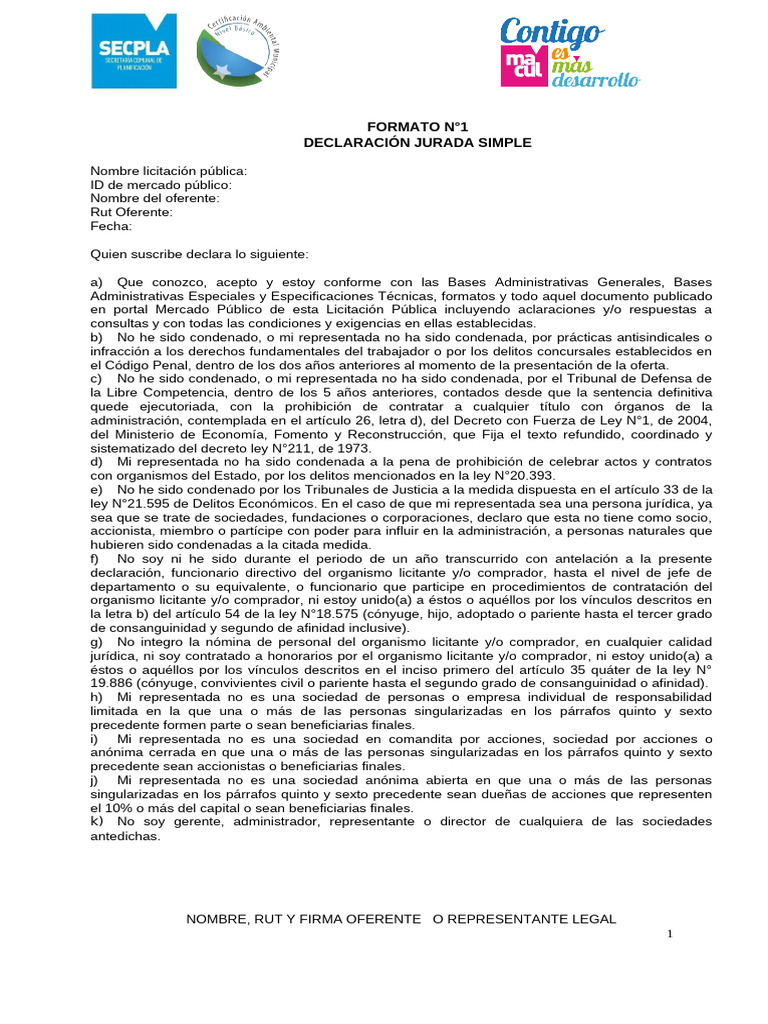 Formatos Editables | PDF