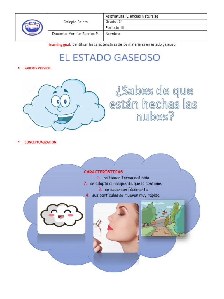 Estado Gaseoso 1º | PDF