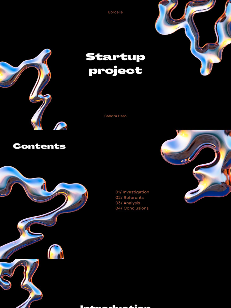Black and Orange Startup Project Modern Presentation | PDF