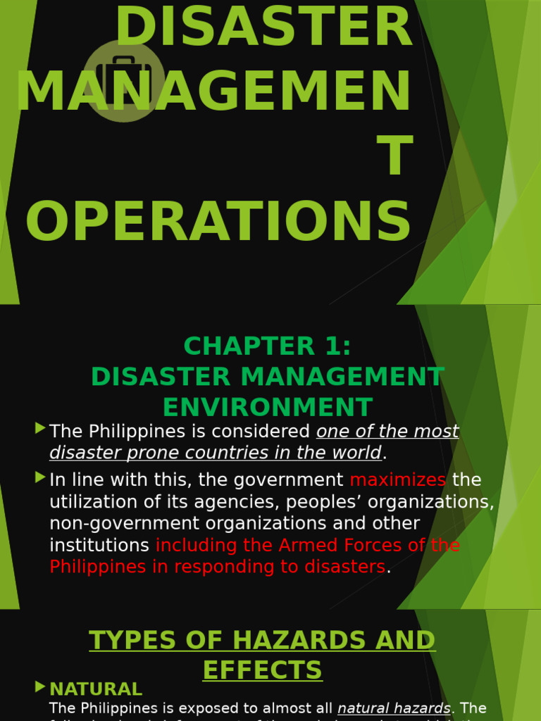 Disaster Management in the Philippines | PDF | Natural Disasters ...