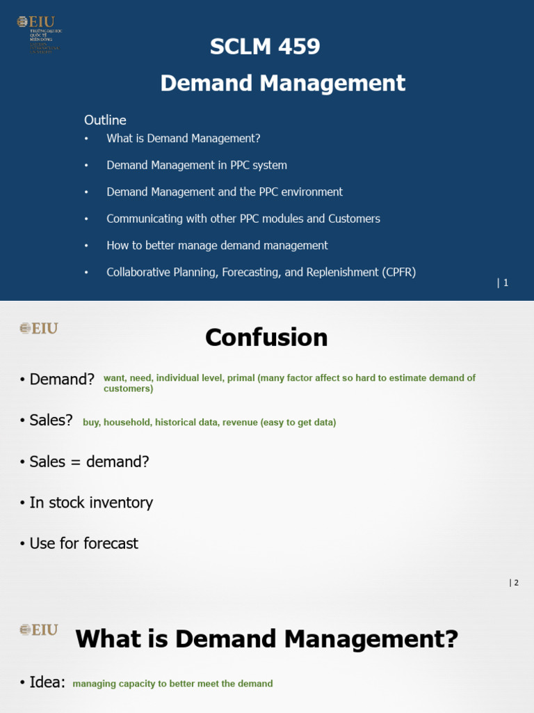 Demand Management in PPC Systems | PDF | Demand | Inventory