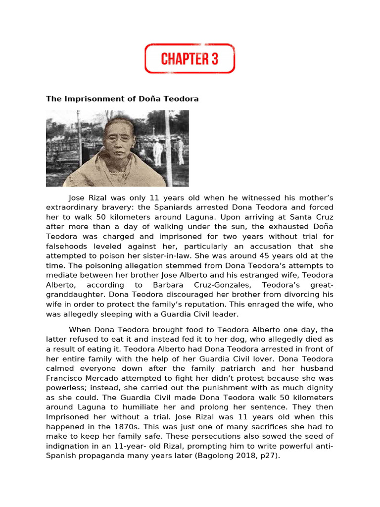 The Imprisonment of Doña Teodora | PDF