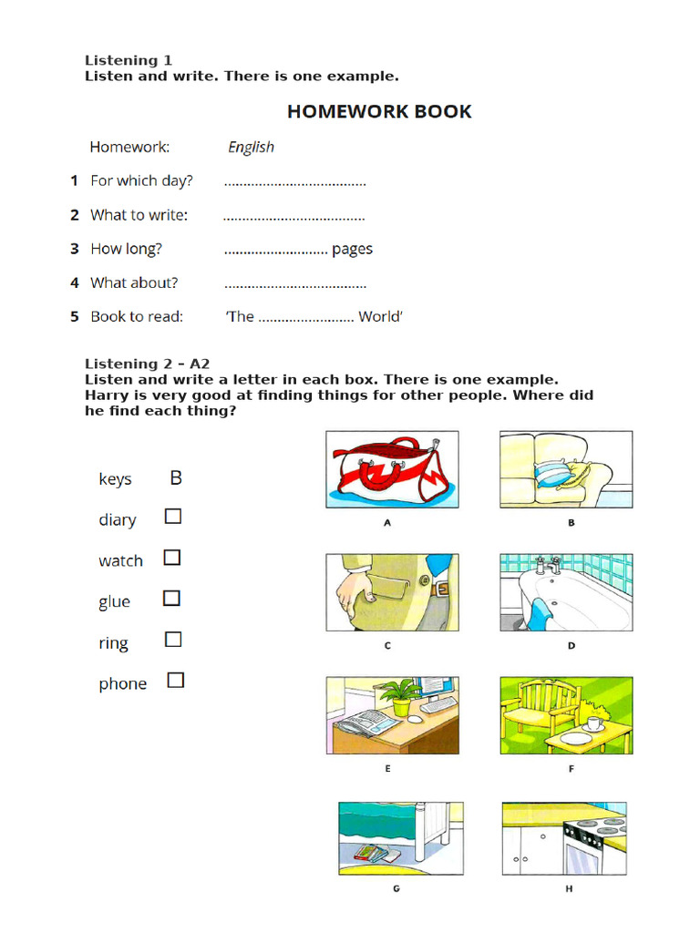 Listening A1 A2 | PDF