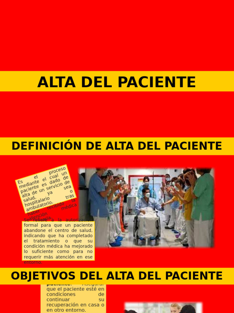 ALTA-DEL-PACIENTE (Autoguardado) | PDF | Hospital | Ciencias de la Salud