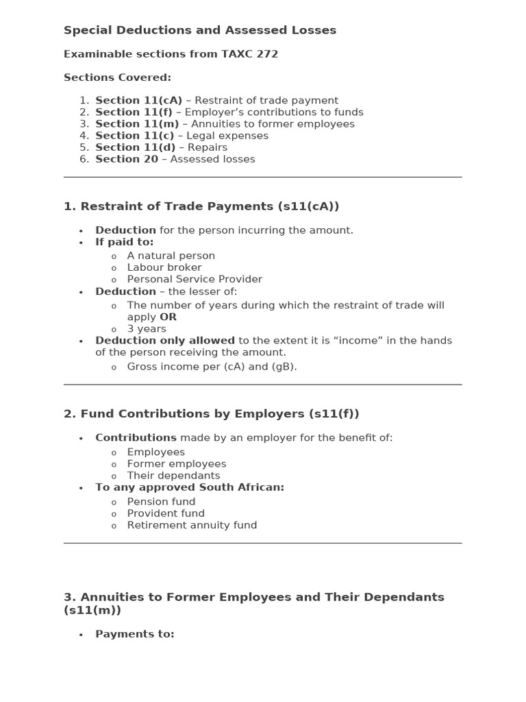 Special Deductions 272 + 372 | PDF | Tax Deduction | Expense