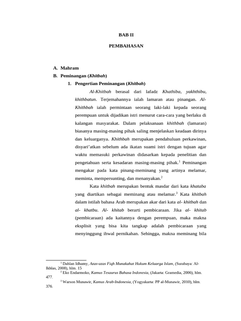 Materi Peminangan | PDF