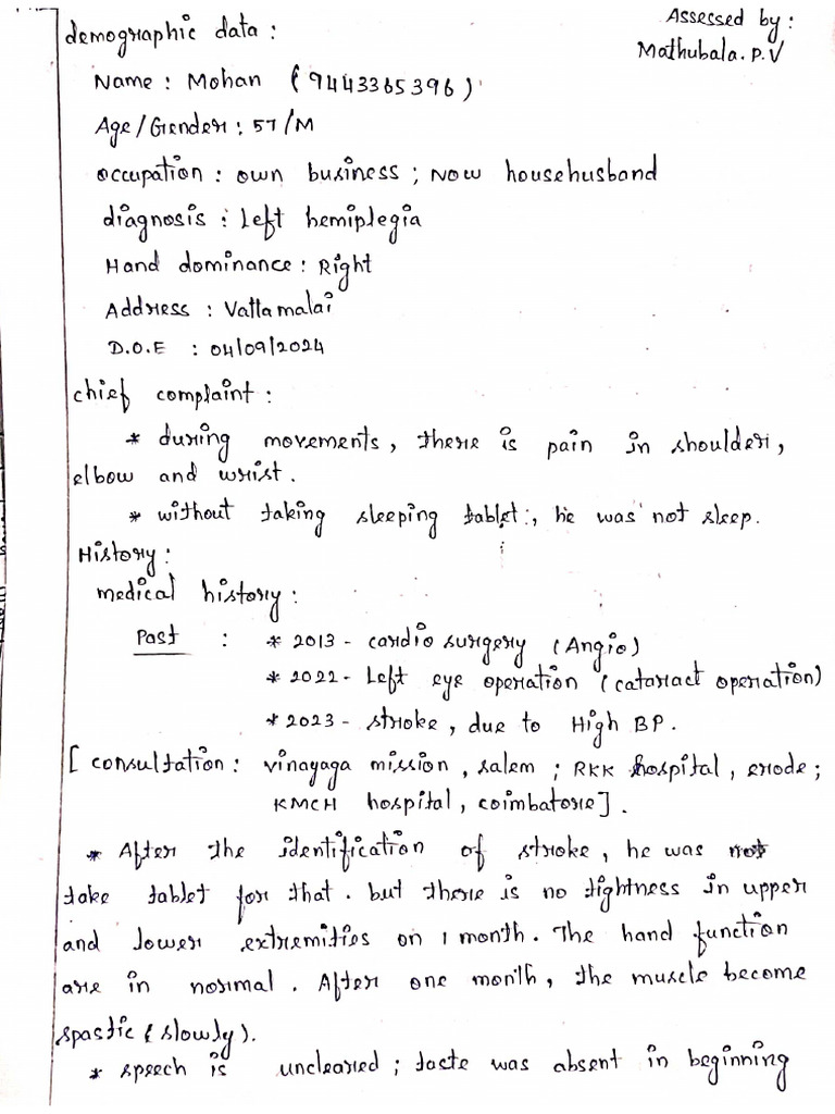 Stroke Assessment | PDF