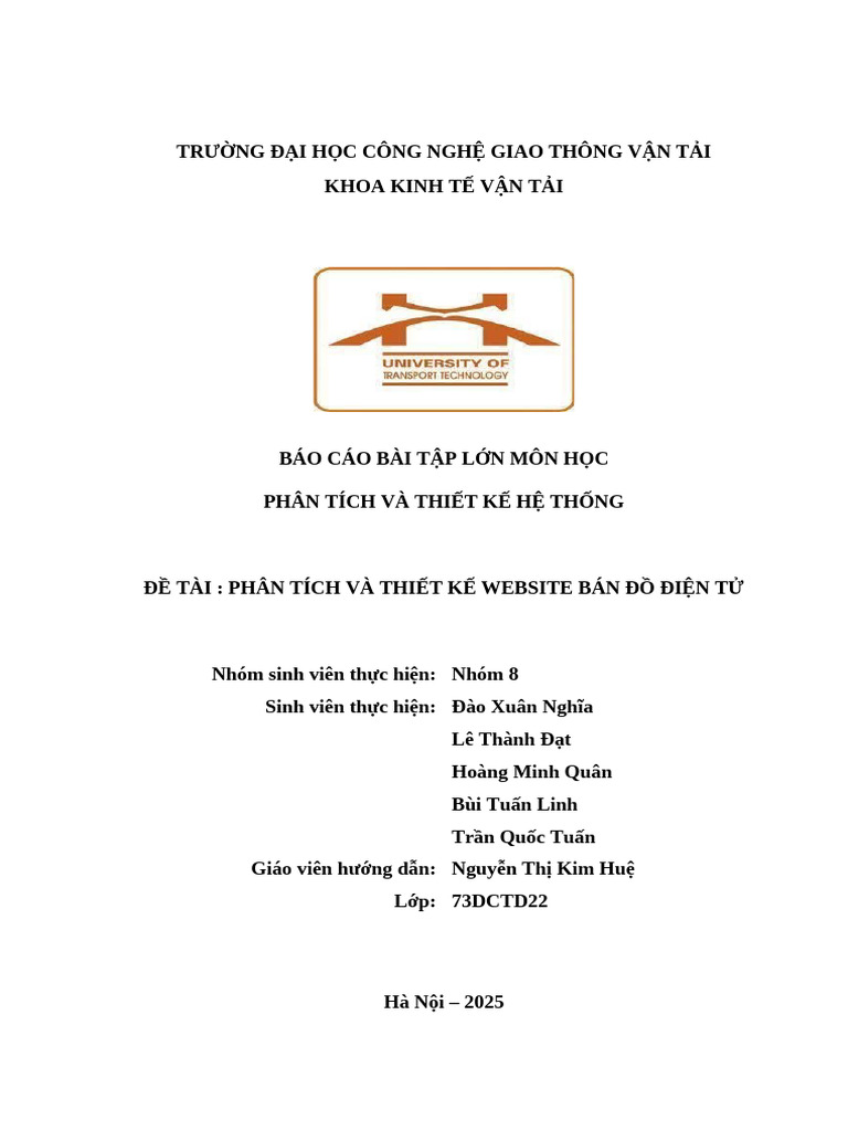 Báo cáo PTTK _real.1 (1) (1) | PDF