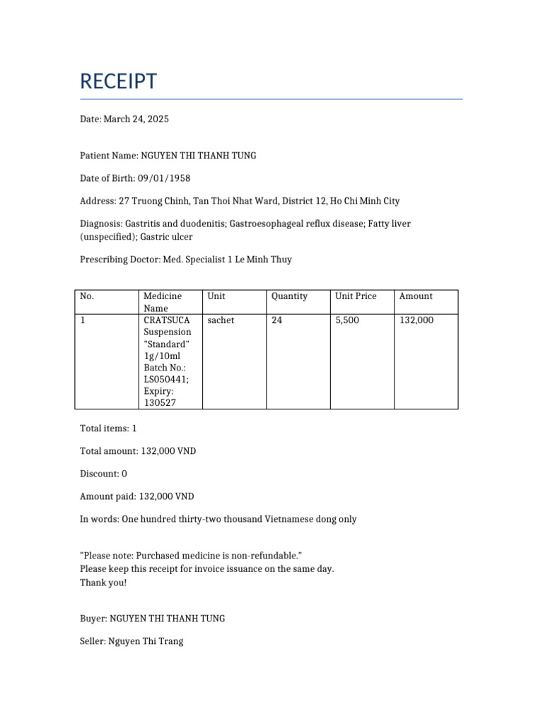 Receipt March 24 2025 | PDF