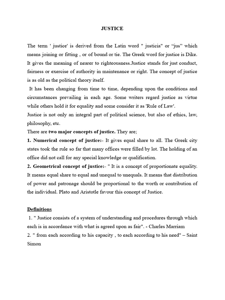 Understanding Concepts of Justice | PDF | Justice | Crime & Violence